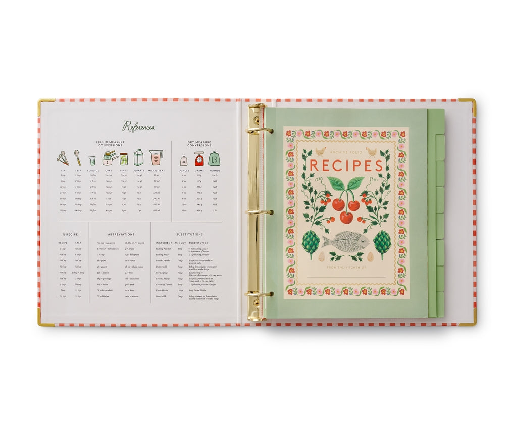 Rifle Paper Co Recipe Binder - Cherry Farm – Relish Decor