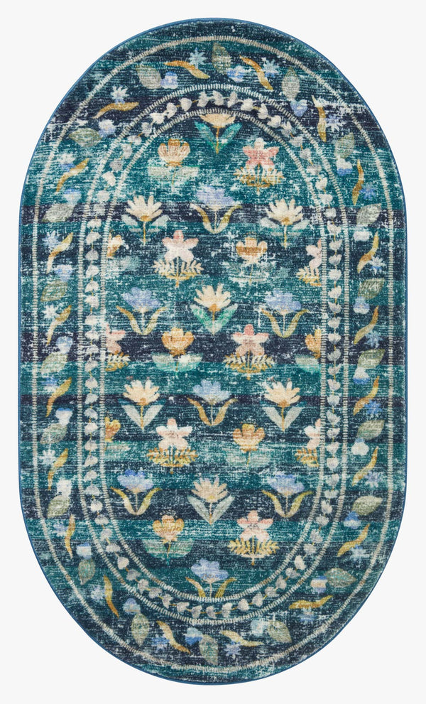 Rifle Paper Co x Loloi Courtyard Rug - Hadley Emerald – Relish Decor