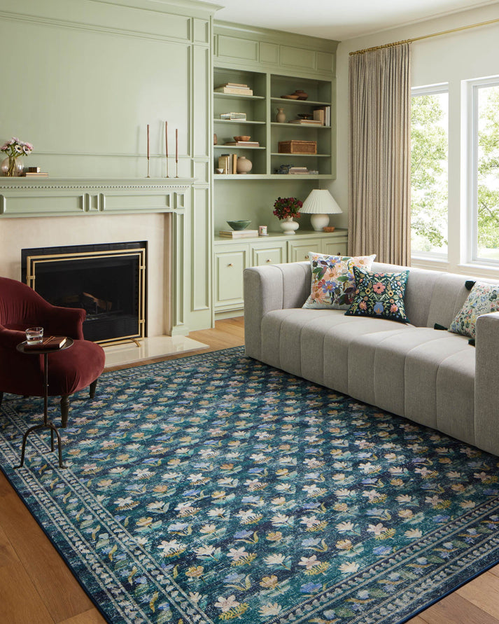 Rifle Paper Co x Loloi Courtyard Rug - Hadley Emerald – Relish Decor